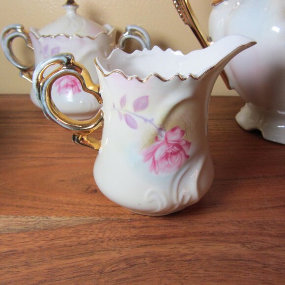Lefton | Kitchen | Vintage Lefton China Heritage Garden Rose Tea Set ...